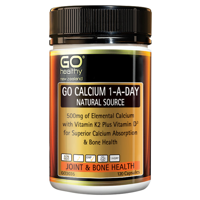 GO Calcium 1-A-Day (Natural Source) 60caps – Gate Pa Health Store